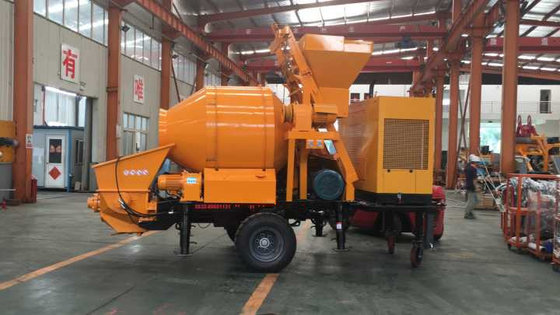 China Electric Power All in One Concrete Mixer with Pump 30 Cubic Meters Per Hour supplier