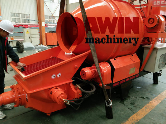 JBT30 30m3/Hr Trailer Hydraulic Electric Power Concrete Mixer Pump with 450L mixing Drum supplier