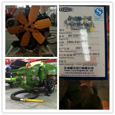 56kw Diesel Engine Wet Concrete Spraying Pump Concrete Delivery Pump All in One Machine supplier