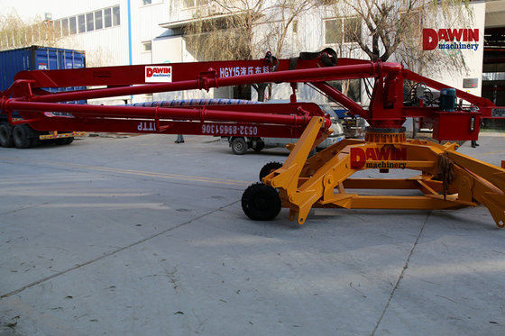 15m light weight trailer mobile concrete placing boom on sale supplier