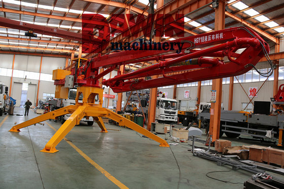 13m 15m 17m 18m Mini Mobile Trailer Spider Concrete Placing Boom Placer on Sale supplier