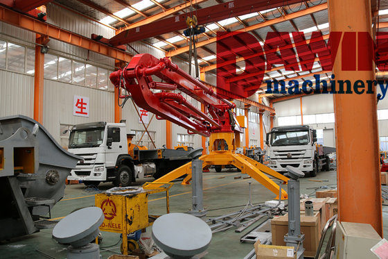 13m 15m 17m 18m Mini Mobile Trailer Spider Concrete Placing Boom Placer on Sale supplier
