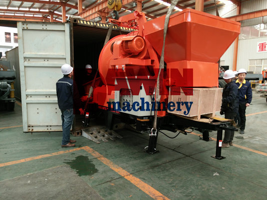 Effective Self Loading Concrete Mixer with Pump with 450L Drum and 30m3 Pumping System supplier