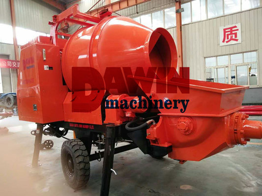 Concrete mixing pump with 450L mixer and 30 cubic meter per hour pumping capability supplier