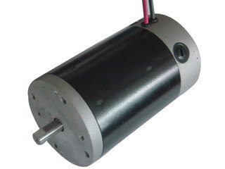 Low voltage permanent magnet electric motor rugged and heavy-gauge steel housing
