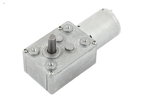 Permanent Magnet 12 Volt Dc Worm Gear Motor / High Torque Dc Motor For Robots