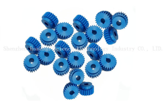 Colorful Small Straight Tooth Gears , POM Plastic Pinion Gears Injection Molding Type