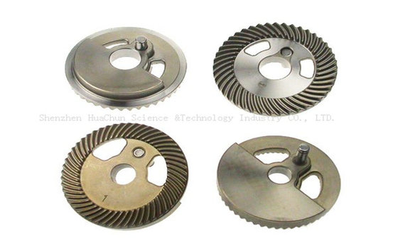 Stainless Steel Sprial Bevel Gear , Metal Double Spur Gear for Machine Planetary
