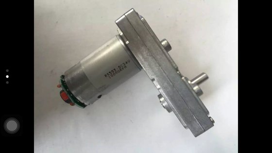 Low Speed 55RPM Metal Gear Box for boat car , Worm Gear Motors