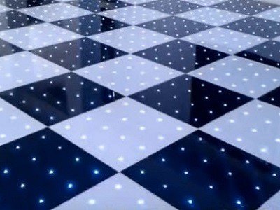 Stage  Lighting  8W Star LED  Dance Floor  60x60cm  Aluminum Panel  RGB 3 in 1 Color