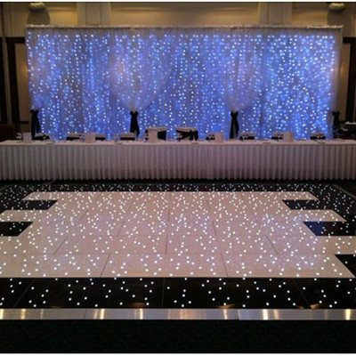 Stage 60x60cm 8W LED  Starlit  Dance Floor  DMX 512  Aluminum Panel DJ Lighting RGB Color