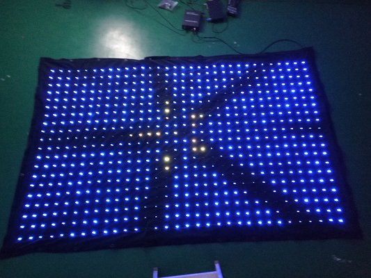 RGB Color  Fireproof  Velvet  LED Video Cloth Like Chauvet Motiondrape