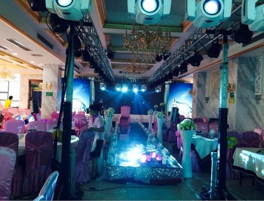 5.6m Height 150kgs Load Powder Coated Steel Outdoor Mobile Stage Party Event Heavy Duty Light Stand