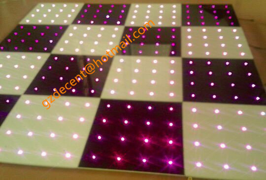Stage 60x60cm 8W LED  Starlit  Dance Floor  DMX 512  Aluminum Panel DJ Lighting RGB Color