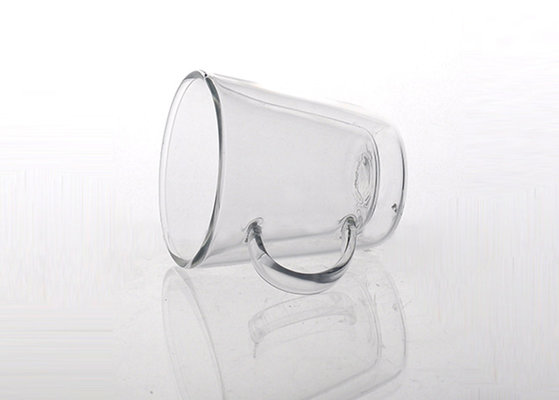 Pyrex の倍の壁のガラス コーヒー・マグのホウケイ酸塩の飲むガラス