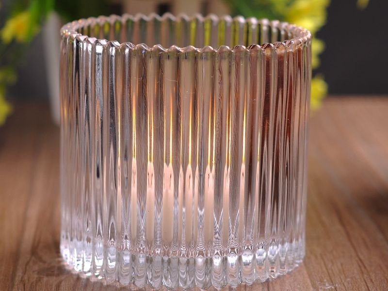 530Ml Personalized Glass Candle Holders For Table , Eco Friendly