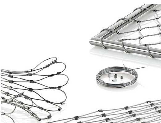 Stainless steel cable mesh installation