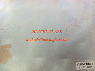 Decorative glass insertion for laminating glass(marble paper)
