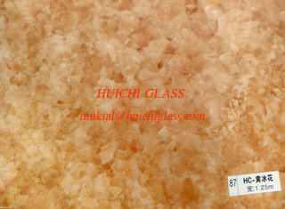 Decorative glass insertion for laminating glass(marble paper)