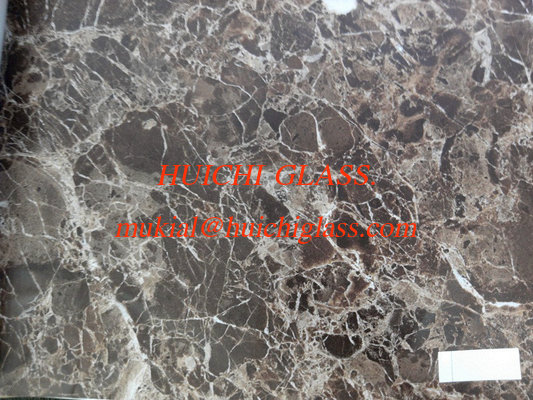 Decorative glass insertion for laminating glass(marble paper)