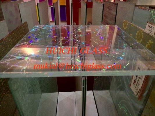 Special glass material insertion, laminated glass, safety glass for home decoration with 1.25m