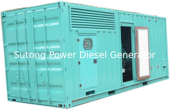 Container Silent Type 910kW / 1000kW Cummins Power Diesel Generator with Stamford Alternator Deepsea 7310 Controller supplier