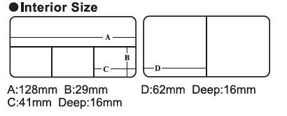 Double side multi function box//Fishing Tool Box/blwch pysgota140*75*50mm material PP Model no. XYZ319