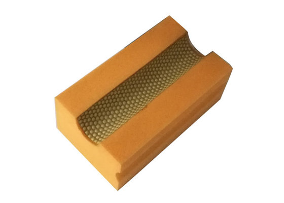 Concrete Marble Hand Polishing Pads , U Shape Electroplated Diamond Sanding Block
