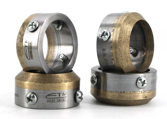 Glass Hole / Edge Processing Diamond Countersink Tools Match With Drill Bits