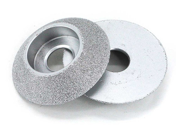 45 Degree 3&quot; Brazed Diamond Concave Grinding Wheels Ceramic / Stone Use