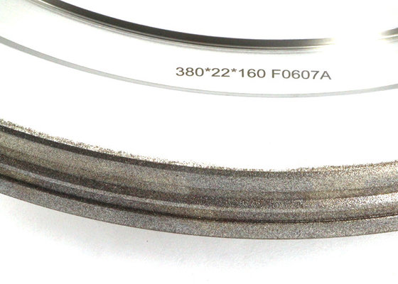 Electroplated CBN Grinding Wheels Engine Valve Sandwich Groove Of Lock Use