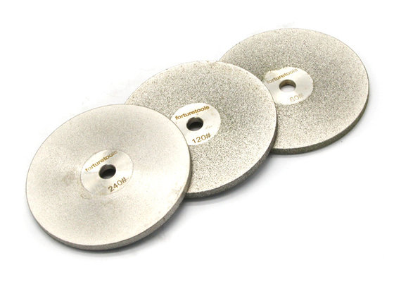1A1 Wide Edge Electroplated Grinding Wheels , Gemstone Grinding Diamond Abrasive Wheels