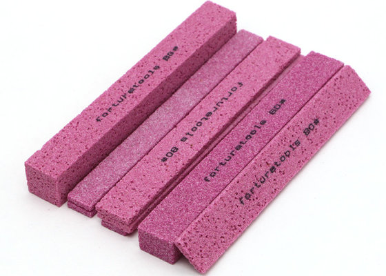 Pink Aluminum Oxide Abrasive Sharpening Stones , Square / Rectangle Honing Stick