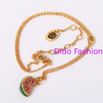 Fashion brand jewelry Juicy Couture necklace watermelon necklace jewellery wholesale