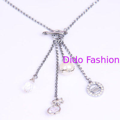 Fashion brand jewelry Juicy Couture pendant necklace with pearl women jewellery wholesale