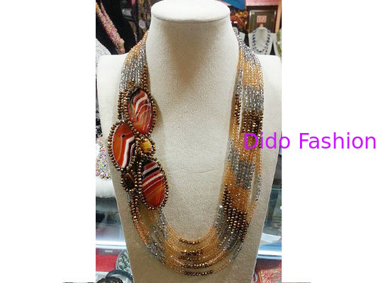 Fashion natural multilayer synthetic quartz with agate women Jewelry wholesale from China