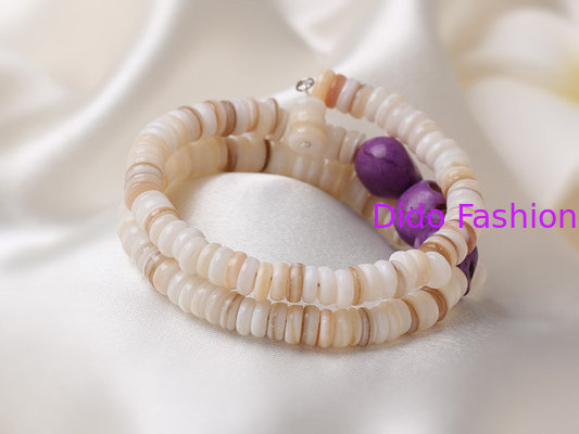 Newest Fashion shell beaded bracelet women Jewelry wholesale from China low MOQ
