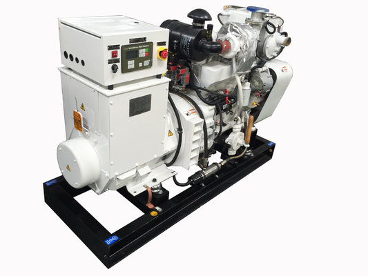Quiet Running 40kw Marine Diesel Electric Start Gener With Heat Exchanger OEM