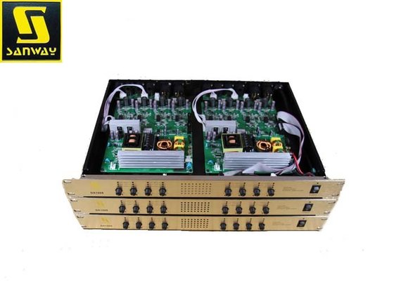 Portable Digital Power Amplifier 4ohms 130 Watts 8 Channel Stereo Amplifier