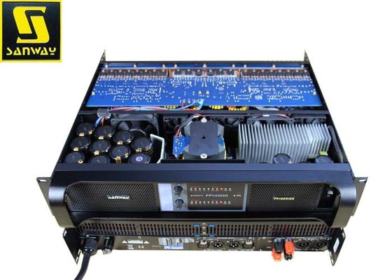 14000W  Black 2 Channel Mosfet Power Amplifier with Pure Copper