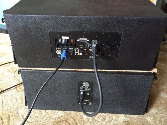 Escoja 2 altavoces amplificados de la manera 12" los altavoces activos con 63Hz - gama de DJ de frecuencia 20Khz