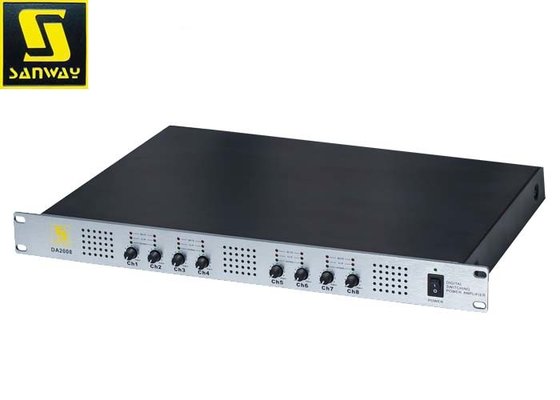 tensión del amplificador de potencia de 8CH Digitaces baja 200 vatios de mini amplificador interior de la iglesia