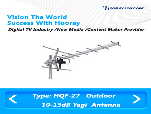 10-13dBi Gain UHF DTV Wireless System Aluminum Alloy Yagi Antenna