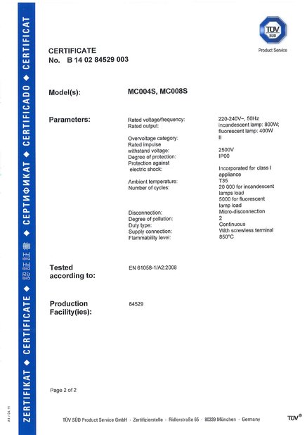 China Shenzhen Merrytek Technology Co., Ltd. certification