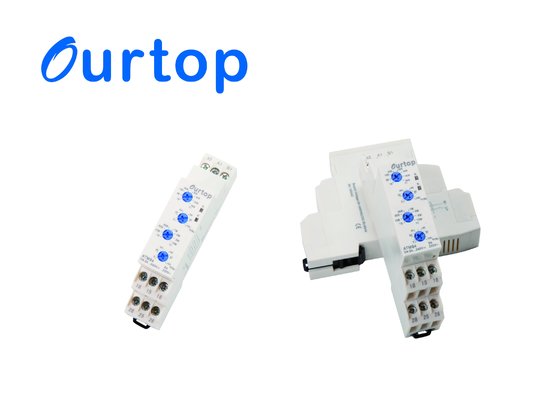DIN Rail Digital Multifunction Staircase Light Timer Switch with LED Output Indication