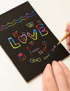 Engraving Art Paint Art Scratch Paper , Specialty Scratch Off Art Paper Collectible