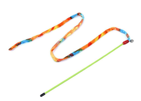 Interactive Flying Cat Toy Wand Teaser Flexibility Funny Kitty Teaser With Bell