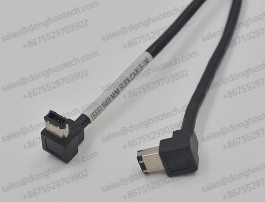 Full Shielded 90 Degree Angled IEEE 1394A Cables Hi-Flex Firewire 6P Short Cable 0.3m 1.0ft
