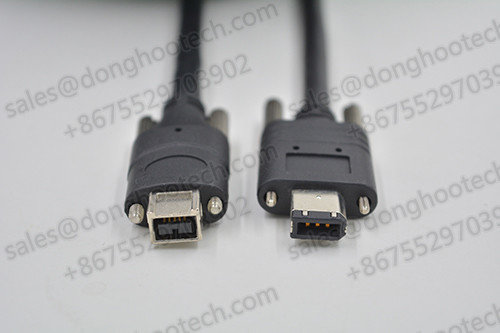 Chain Flex 9P / 6P IEEE 1394 Firewire Cable 1394B to 1394A for Security Vision System