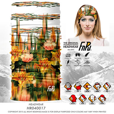 Coolmax Full 3d Printing UV filter Multifunctional Women/Men Cycling fishing Headband Stretch Headwear Neck Multi Scarf supplier